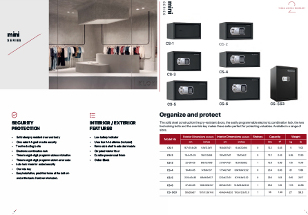 Executive Safe - Product Catalogue